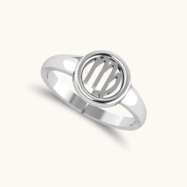 Pure 925 Silver Personalised Zodiac Virgo Ring by Janki – thejanki.com