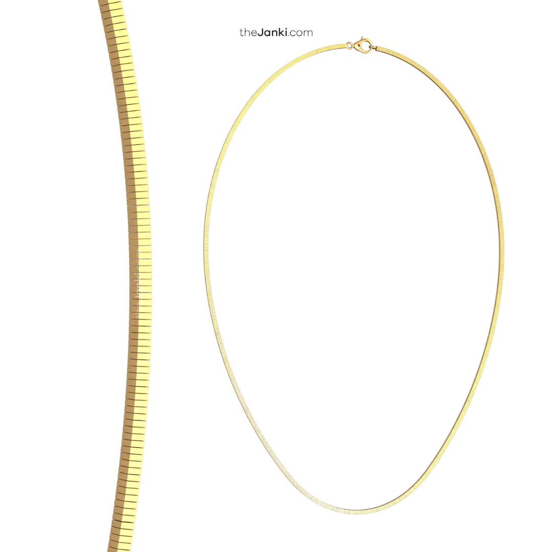 Janki 925 Sterling Silver Golden Essential Jane Chain | Refined ...