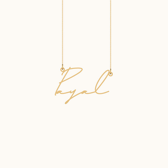 Sparkling Signatures style Name Necklace 925 Sterling Silver – thejanki.com