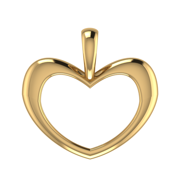 Big Heart Pendant by Arushaa – thejanki.com